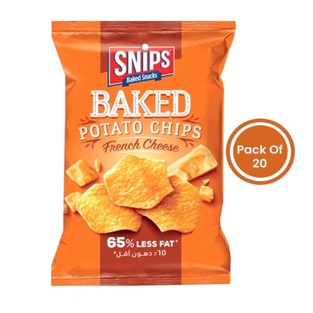 Snips Potato Chips French Cheese 20*14g | Rawabi Hypermarket