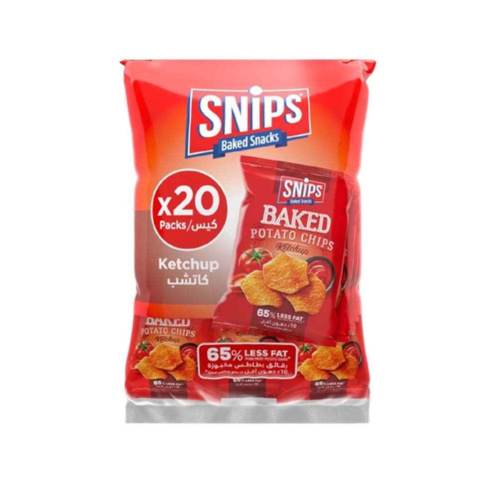 Snips Potato Chips Ketchup 20*14g | Rawabi Hypermarket