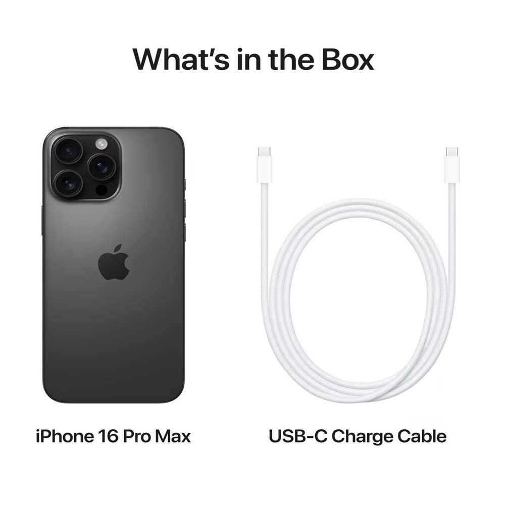 Apple iPhone 16 Pro Max 8GB RAM 256GB - Black Titanium | Rawabi Hypermarket