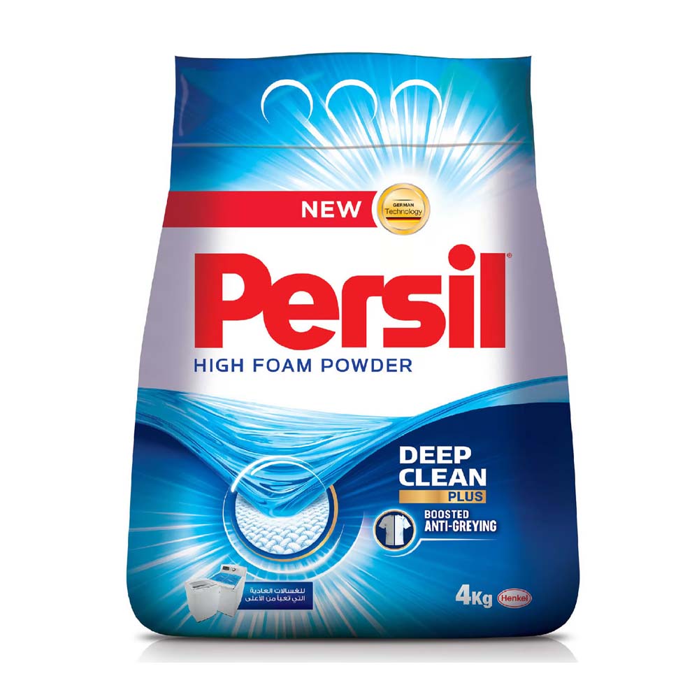 Persil High Foam Detergent Powder Deep Clean 4Kg | Rawabi Hypermarket